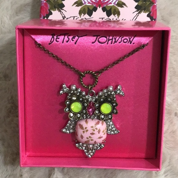 Betsey Johnson | Jewelry | Betsey Johnson Statement Owl Necklace | Poshmark